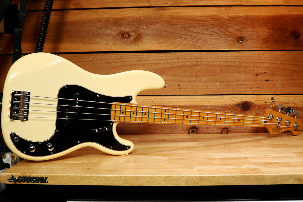 Fender Squier Matt Freeman Signature Precision P-Bass Vintage White 18 ...