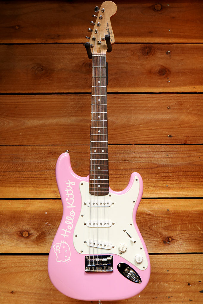 Fender Squier Hello Kitty Pink Stratocaster Strat Electric Guitar 0659 ...