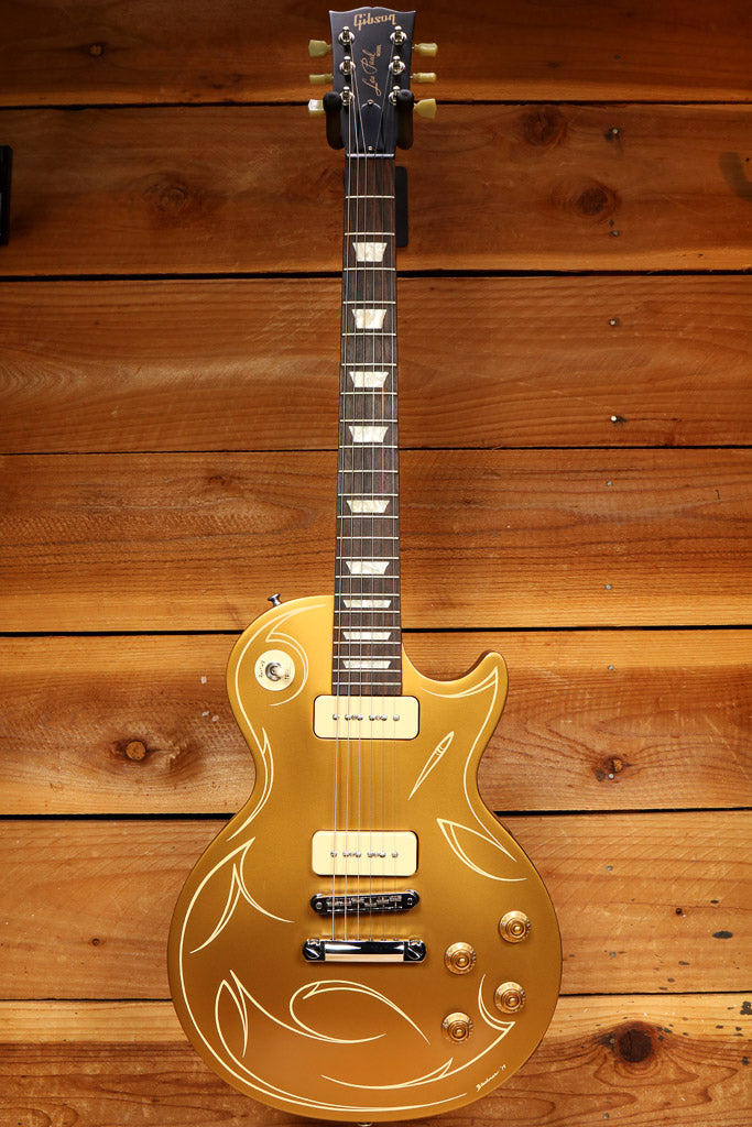 Gibson Les Paul 50s Tribute Goldtop Billy Gibbons Pinstripe Custom Pai ...