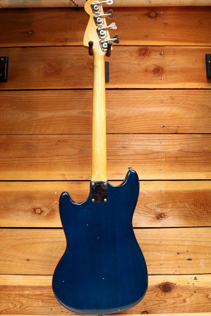 Fender 1972 Musicmaster Bass Guitar Blue! + Hard Case – Still Kickin Music