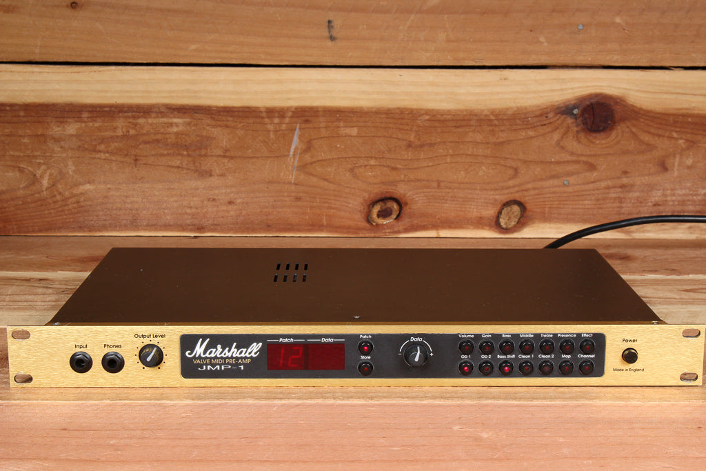 MARSHALL JMP-1 TUBE VALVE MIDI PREAMP + Manual JMP1 Pre-Amp Very Clean ...