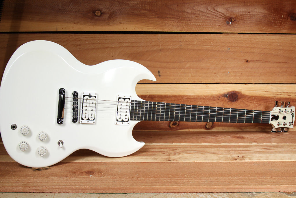 GIBSON SG BARITONE Super Clean! + OHSC & Papers Alpine White USA 31389 ...