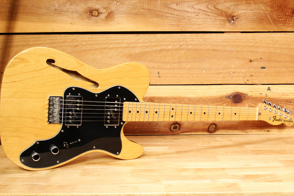 FENDER 72 TELECASTER DELUXE THINLINE Re-Issue Natural Semi-Hollow Tele ...