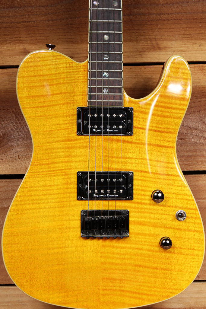 FENDER 2016 CUSTOM TELECASTER FMT HH Flame Maple Top Tele + Bag & Pape ...