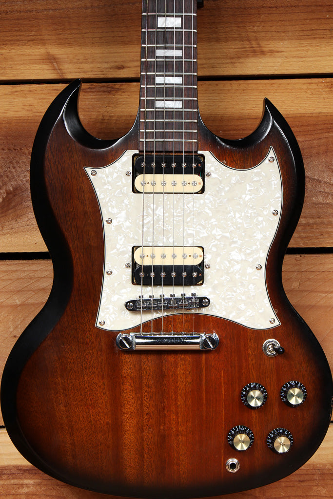GIBSON SG SPECIAL T Sunburst Big Pickguard Zebra Humbuckers Block Inla ...