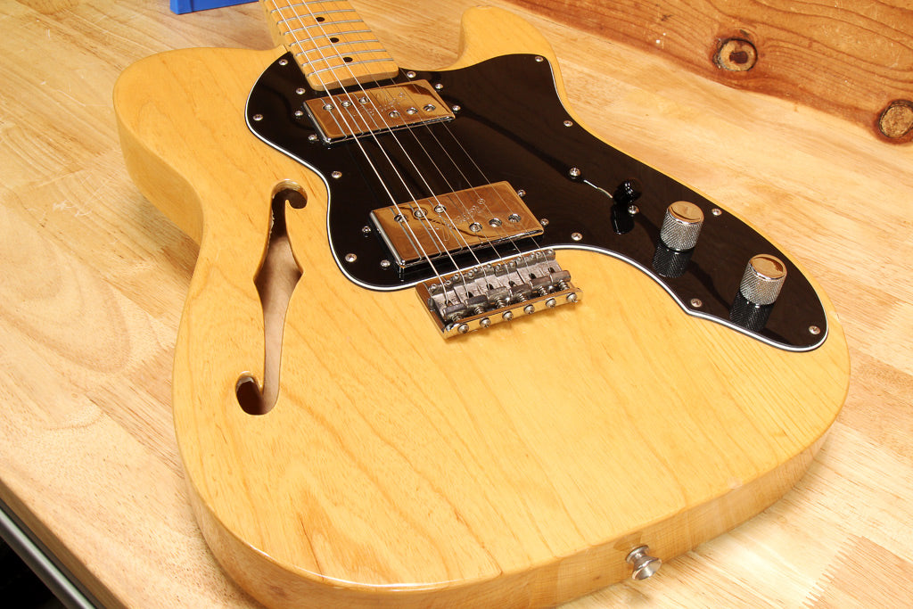 FENDER 72 TELECASTER DELUXE THINLINE Re-Issue Natural Semi-Hollow Tele ...