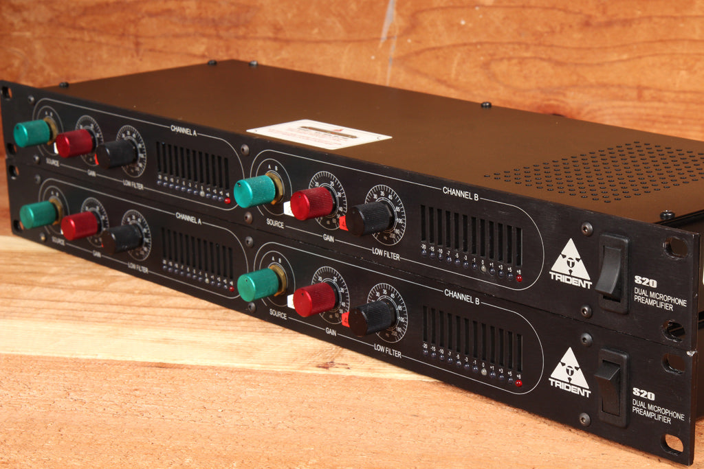 TRIDENT S20 PREAMP STUDIO QUALITY Stereo Mic Pre Series 80 Console 2 A ...
