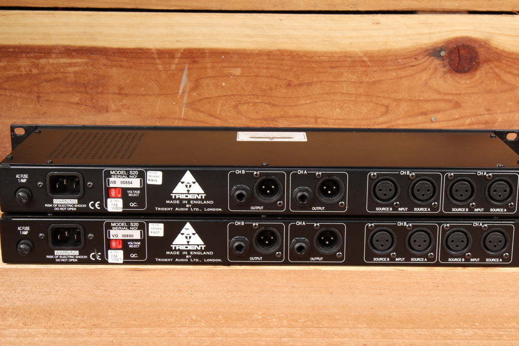 TRIDENT S20 PREAMP STUDIO QUALITY Stereo Mic Pre Series 80 Console 2 A ...