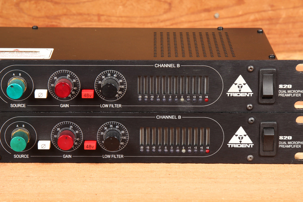 TRIDENT S20 PREAMP STUDIO QUALITY Stereo Mic Pre Series 80 Console 2 A ...